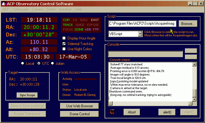 ACP Observatory Control Software